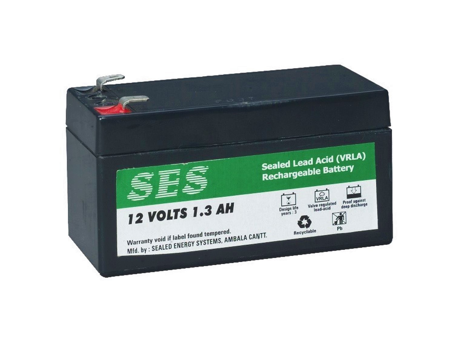 12V 1.3AH, BATTERY FOR GE MAC 500