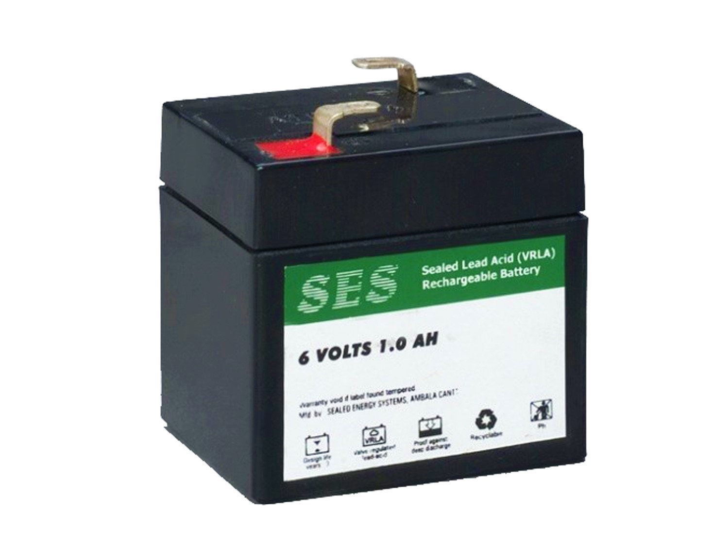 6V 1.0AH, BATTERY FOR MORTARA ELI 100, 200 ECG RECODER