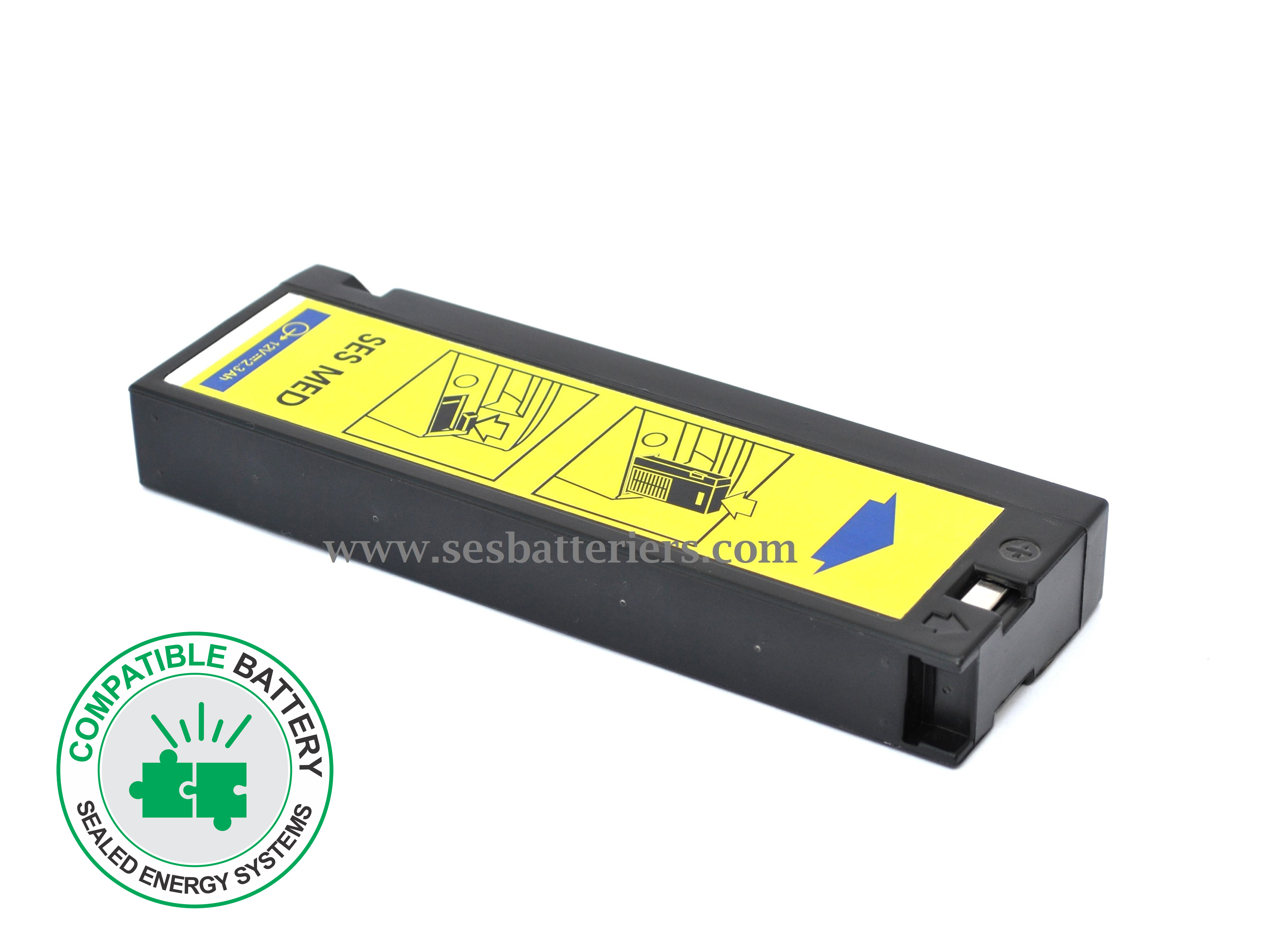 12V 2.3AH, BATTERY FOR MINDRAY PM-1000, PM-7000, PM-8000, PM-9000, PM-9800