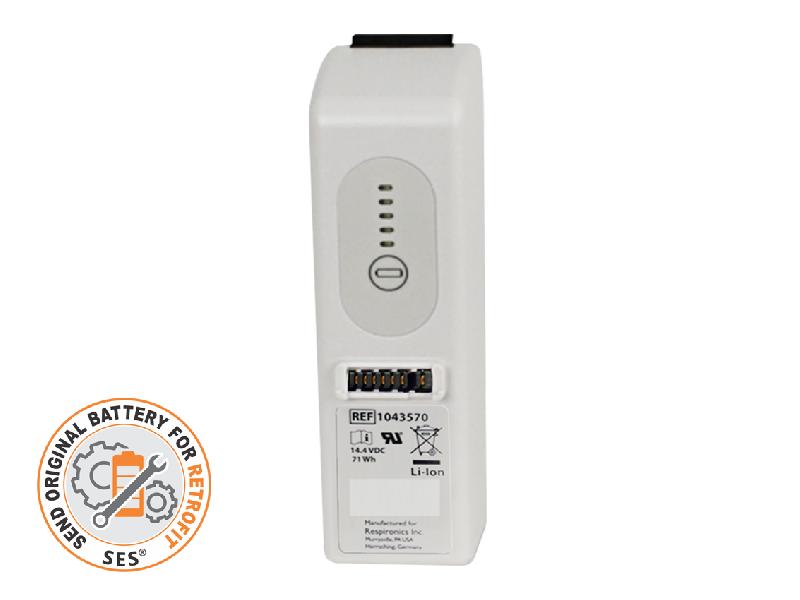 14.4V 4400mAH, LI-ION BATTERY FOR PHILIPS RESPIRONICS TRILOGY 100, 200 ...